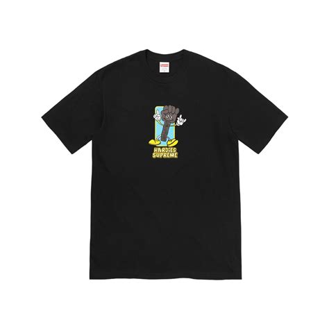 슈프림 X 하디스 볼트 티셔츠 블랙 23ss Supreme Kream