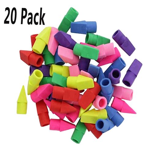 Pencil Erasers Pencil Top Eraser Erasers Cap Tops Pencil Eraser Toppers Erasers School