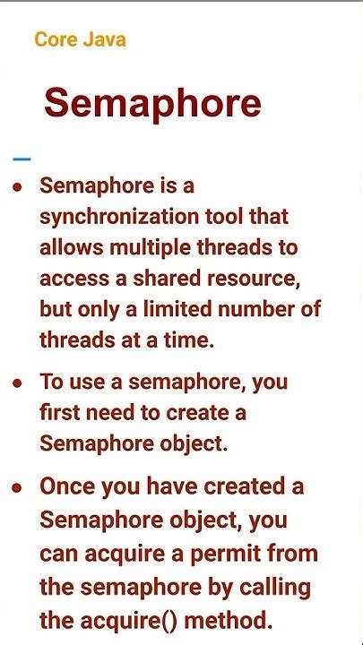 Semaphore 88 Corejava Youtube