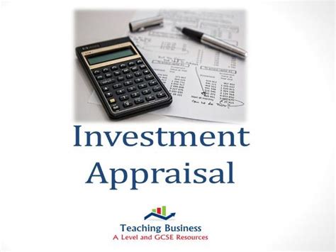 Eduqas A Level Business Investment Appraisal Teaching Resources