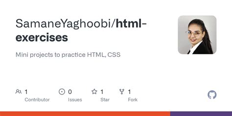 GitHub SamaneYaghoobi Html Exercises Mini Projects To Practice HTML CSS