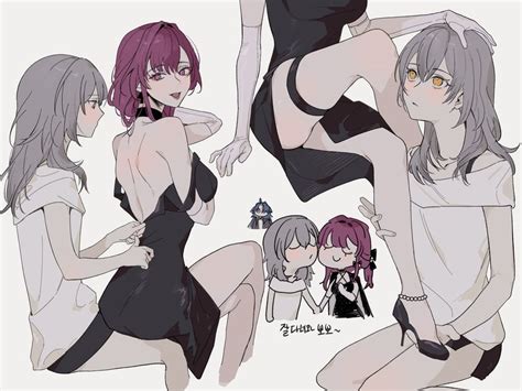 Trailblazer Stelle And Kafka Honkai And More Drawn By D Danbooru