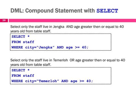 ppt structured query language sql powerpoint presentation free download id 3475464