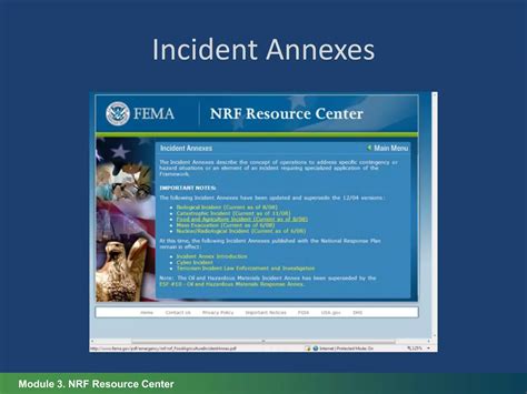 National Response Framework Pptx Agriculture Industries