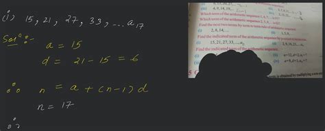 Which Term Of The Arithmetic Sequence 2 5 8 … Is 62 Find The Next Two T