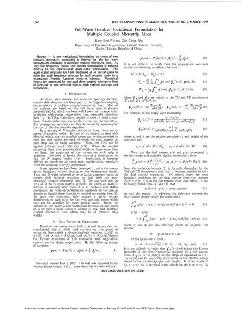 pdf full wave iterative variational formulation for multiple coupled