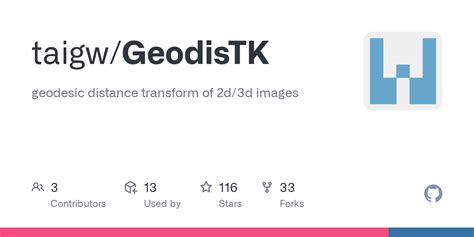 Github Taigw Geodistk Geodesic Distance Transform Of D D Images