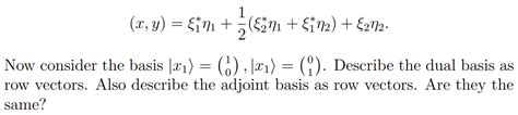 Consider The Complex Vector Space Of Two Dimensional Chegg