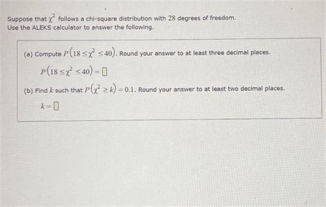 solved suppose that χ2 follows a chi square distribution