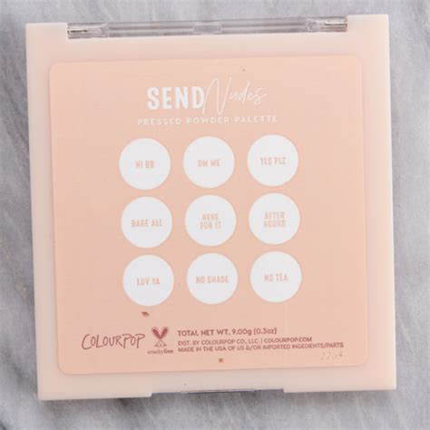 Colourpop Send Nudes Eyeshadow Palette Review And Swatches