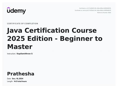 Prathesha Prabakaran On Linkedin Javaprogramming Udemy