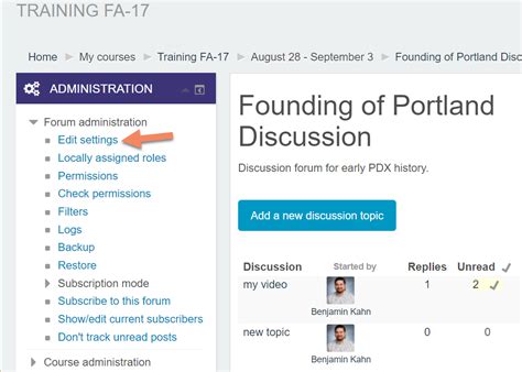 Use Groups With A Discussion Forum Moodle User Guides