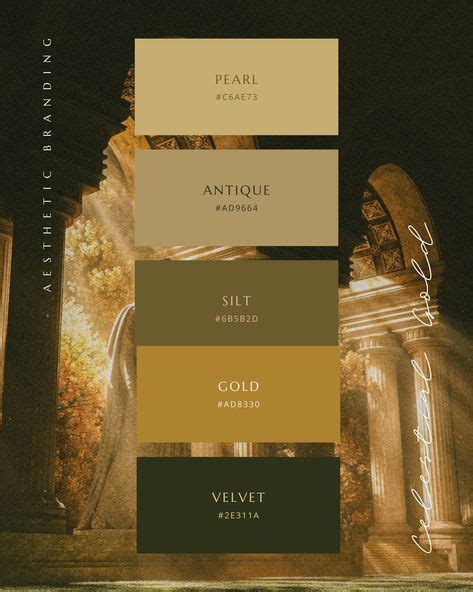 Shiny Gold Color Palette