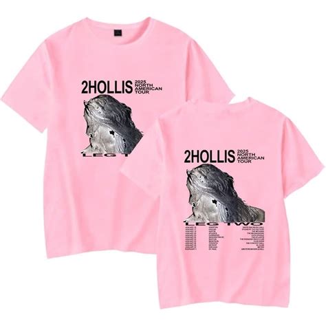 2hollis Tour 2025 Merch Short Sleeve T Shirt Unisex Fashion Crew Neck