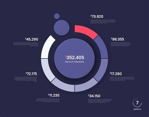 Premium Vector Vector Circle Chart Design Modern Template For Creating Infographics