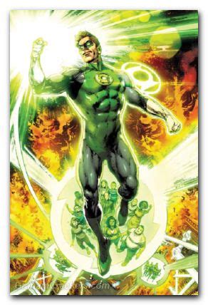 Green Lantern Comic Poster