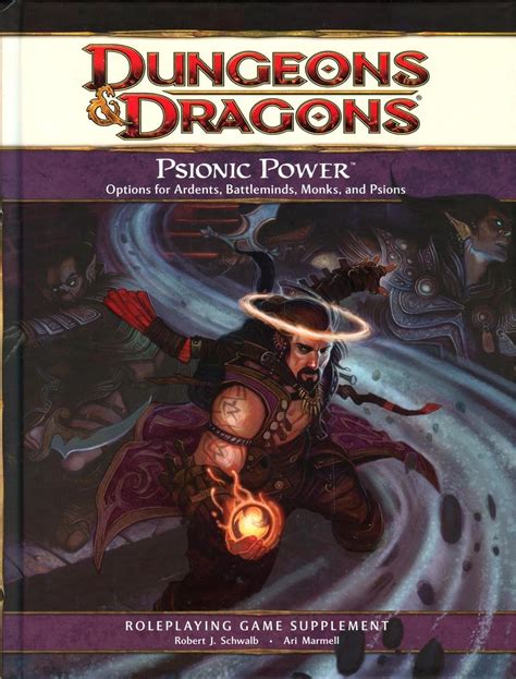 Psionic Power A 4th Edition Dandd Supplement Mearls Mike