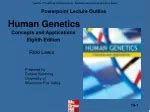 PPT Human Genetics PowerPoint Presentation Free Download ID