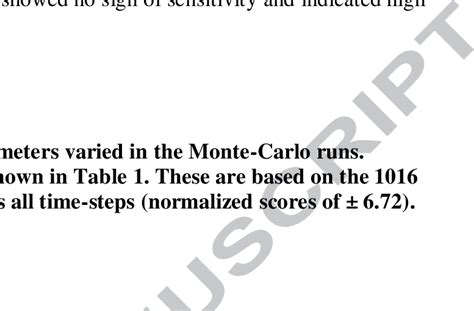Dotty Plots For 39 Of The Parameters Varied In The Monte Carlo Runs