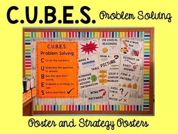 CUBES Problem Solving Poster And Strategies By Marra S Mutts And More