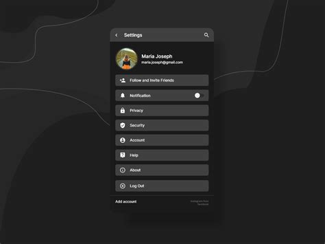 Settings Design DailyUI 07 By Khushi Sompura On Dribbble