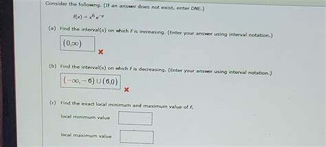 Solved Consider The Following If An Answer Does Not Exist Chegg