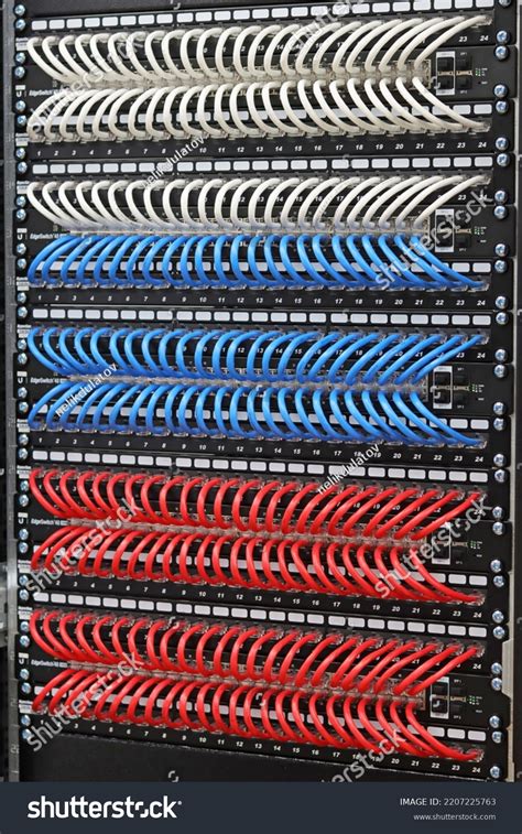 Connecting Ethernet Switch Using Patch Cords Stock Photo 2207225763 Shutterstock