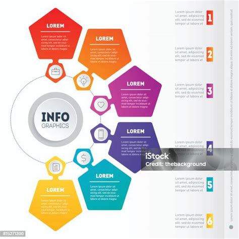 6 옵션 비즈니스 프리젠테이션입니다 기술 또는 교육 과정의 동적 Infographics 벡터 보고서의 일부입니다 차트 Mindmap 또는 다이어그램의 웹 템플릿 0명에 대한