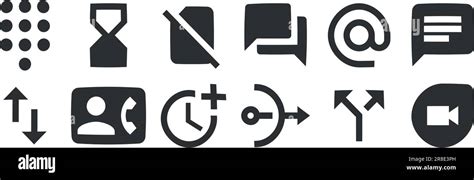 set of 12 icons editor vector collection thin line web icon simple