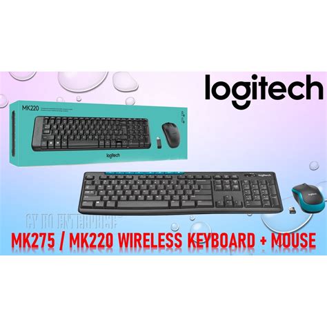 Logitech Mk275 Mk220 Mk215 Wireless Combo Keyboard Mouse Shopee Malaysia