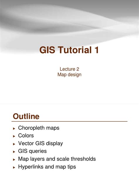 Gis Tutorial 1 Map Design Pdf Color Geographic Information System