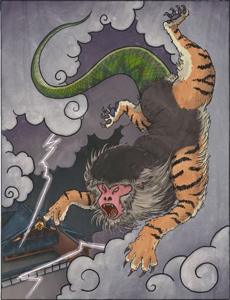 A Yokai A Day Nue 妖怪シリーズ：鵺