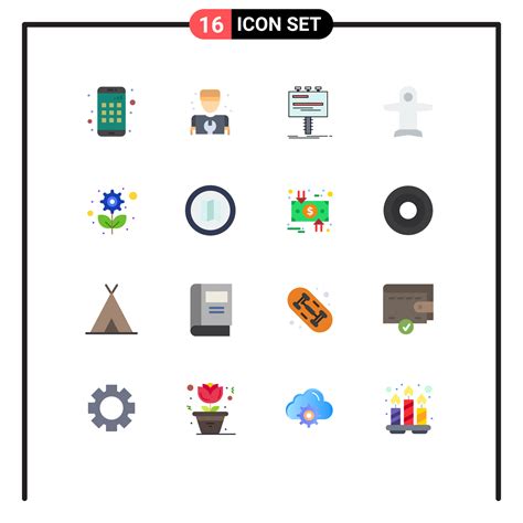 Editable Vector Line Pack Of 16 Simple Flat Colors Of Sustainable Vehicles Advertisement