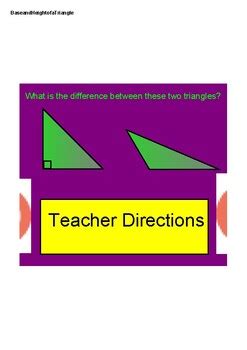 Base And Height Of A Triangle PDF Version By Savage Seventh Grade Teacher