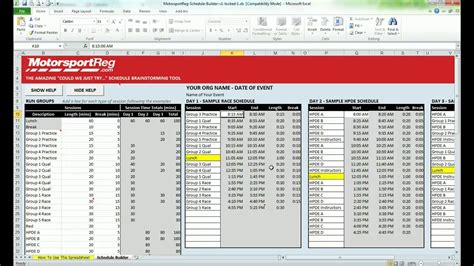Event Schedule Builder