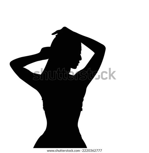 Beautiful Girl Silhouette Beautiful Girl Shadow Stock Vector Royalty