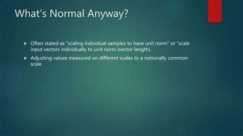 scikit learn data normalization techniques that work pptx technology and computing