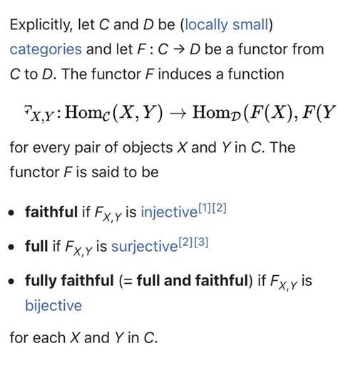 Solved If Fxy Is Injective As A Faithful Functor And
