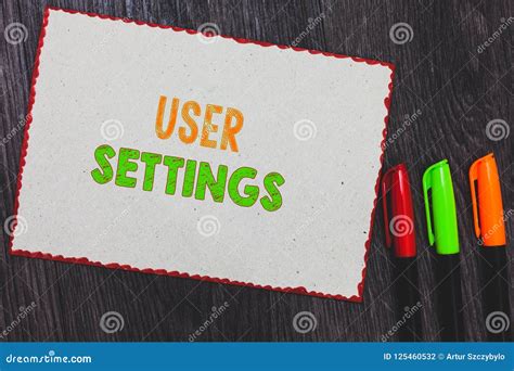 Text Sign Showing User Settings Conceptual Photo Configuration Of Appearance Operating System