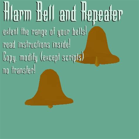 Second Life Marketplace Bell And Repeater Bell Boxed