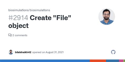 Create File Object Issue 2914 Biosimulations Biosimulations GitHub