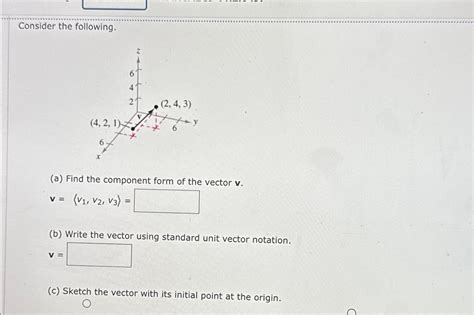 solved consider the following n a find the component form