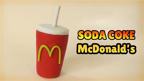 🔴making Soda Coke Miniature Mc Donalds How To Make Polymer Clay Food Fondant Cake Diy In