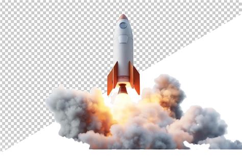 A Rocket With A Rocket On The Bottom Premium Ai Generated Psd