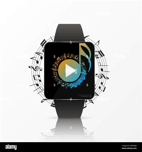 Smartwatch Music Player App Technology Concept Vector Illustration Stock Vector Image And Art