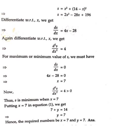 Maxima And Minima Second Derivative Test Ch 05 Application Of