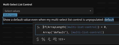 Default Values For Unpopulated List Controls Sigma Formulas And Functions Sigma Community