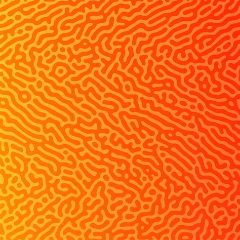 Orange Turing Reaction Gradient Background Abstract Diffusion Pattern