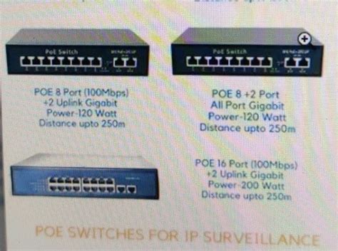 Power Over Ethernet Switch Grey At Piece In New Delhi Id