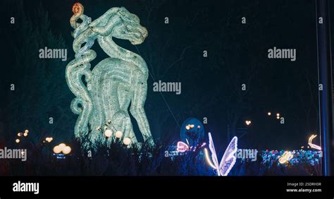 Beijing China Large Lantern Composition At Zigong Lantern Festival